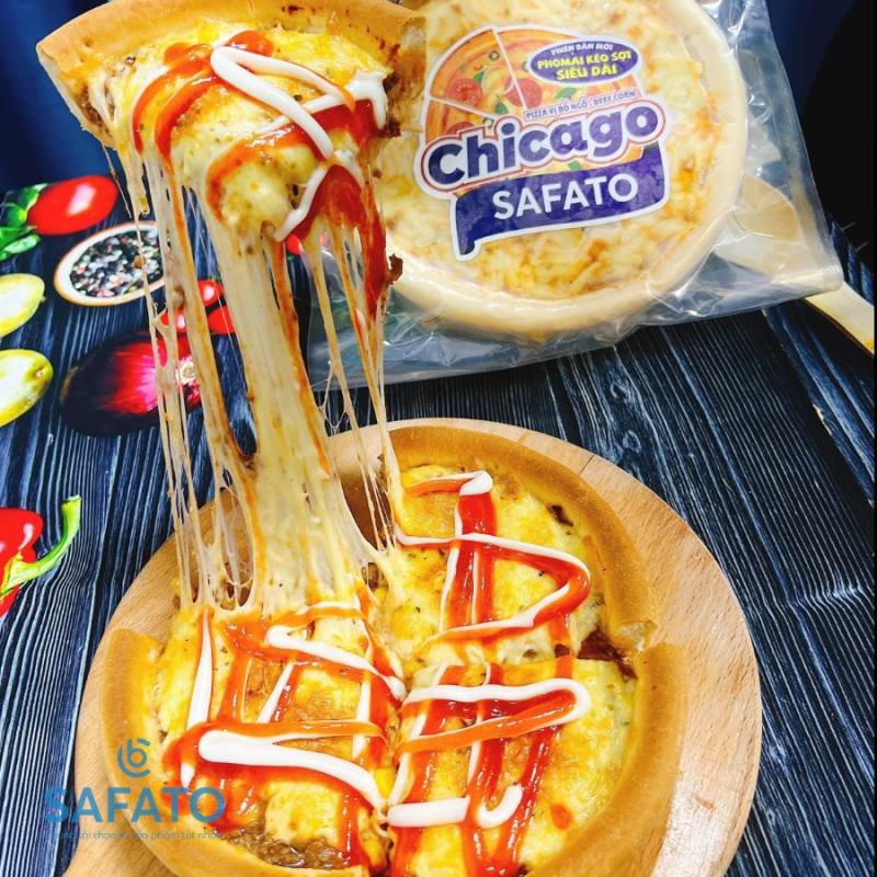 Pizza Chicago vị Bò Ngô - Safato